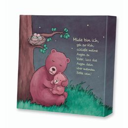 Leinwandbild - M&uuml;de bin ich, geh zur Ruh (1 St&uuml;ck)