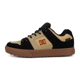 DC Shoes Herren Sneaker "PURE WNT", Gr. 43, beige, Leder, Synthetik, Schuhe, winterized, wasserdicht, Winterschuhe