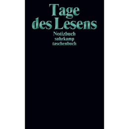 Notizbuch suhrkamp taschenbuch. Tage des Lesens