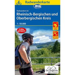 Radwanderkarte BVA Radwandern im Rheinisch-Bergischen und Oberbergischen Kreis 1...