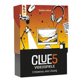 CLUE5 #Videospiele. 5 Hinweise, nur eine L&ouml;sung. Das Trend-Quiz f&uuml;r deine Tasche