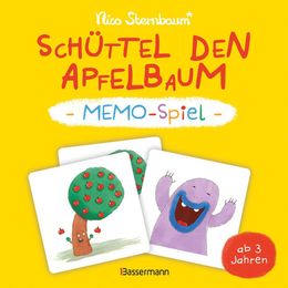 Sch&uuml;ttel den Apfelbaum - Memo-Spiel mit 40 Spielkarten im Karton. Ab 3 Jahren