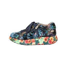 Laura Vita Damen Sneaker "Laura Vita Sneaker Leder/Textil", Gr. 35indigo, Leder, Textil, Schuhe