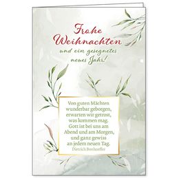 Frohe Weihnachten und ein gesegnetes neues Jahr