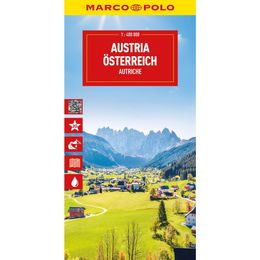 MARCO POLO Reisekarte &Ouml;sterreich 1:400.000