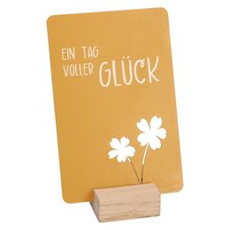 Metalltafel zum Aufstellen - Ein Tag voller Gl&uuml;ck