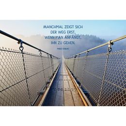 Spruchkarte - Der Weg (6 St&uuml;ck)