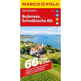 MARCO POLO Freizeitkarte 41 Bodensee, Schw&auml;bische Alb 1:100.000