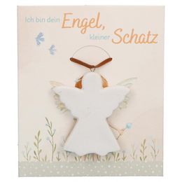 Engel-Anh&auml;nger aus Porzellan - Ich bin dein Engel, kleiner Schatz
