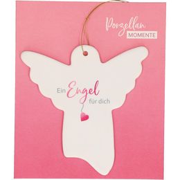 Engel-Anh&auml;nger aus Porzellan - Ein Engel f&uuml;r dich (1 St&uuml;ck)