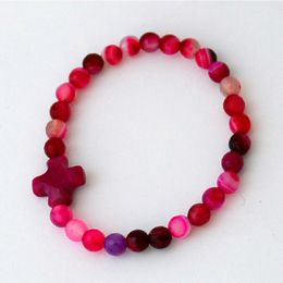 Edelstein-Armband mit Kreuz