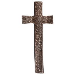 Wandkreuz aus Bronze - Welle