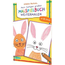 Carlsen Verlag Mein lustiges gro&szlig;es Malspielbuch: Weitermalen (ab 4 Jahren)