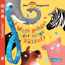 Carlsen Verlag Baby Pixi (unkaputtbar) 171: Mein Baby-Pixi-Buggybuch: Wem geh&ouml;rt der lange R&uuml;ss...