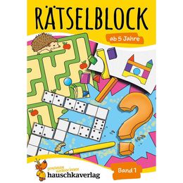 R&auml;tselblock ab 5 Jahre, Band 1, A5-Block