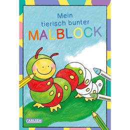 Carlsen Verlag Mein lustiger Kindergarten-Malblock Punkt-zu-Punkt