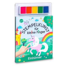 Stempelkunst f&uuml;r kleine Finger. Einh&ouml;rner