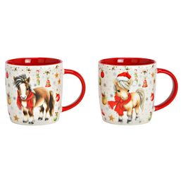 2er-Set Weihnachtsbecher &raquo;Pferd&laquo;