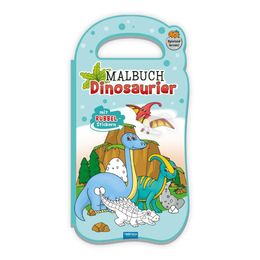 Tr&ouml;tsch Malbuch mit Rubbelstickern Dinosaurier