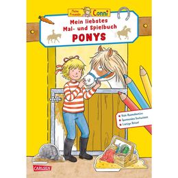 Carlsen Verlag Conni Gelbe Reihe (Besch&auml;ftigungsbuch): Mein liebstes Mal- und Spielbuch: Ponys