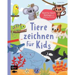 Tiere zeichnen f&uuml;r Kids - &Uuml;ber 100 kunterbunte Lieblingstiere mit einfachen Form...