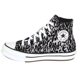 Converse Jungen Sneaker "CHUCK TAYLOR ALL STAR EVA LIFT", Gr. 36, schwarz-wei&szlig;, Textil, gemustert, Schuhe