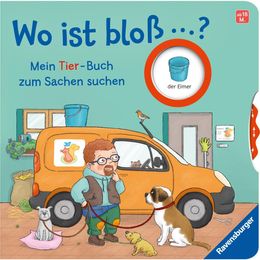 RAVENSBURGER VERLAG Wo ist blo&szlig; ...? - Mein Tier-Buch zum Sachen suchen