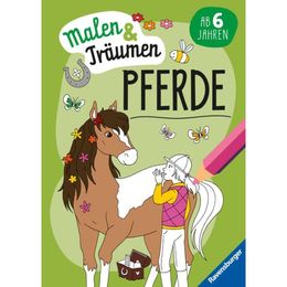 RAVENSBURGER VERLAG Ravensburger Pferde - malen und tr&auml;umen - 24 Ausmalbilder f&uuml;r Kinder ab 6 Jahren...
