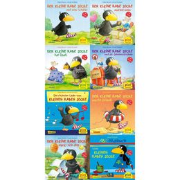 Carlsen Verlag Pixi-8er-Set 193: Der kleine Rabe Socke mit Stickern (8x1 Exemplar)