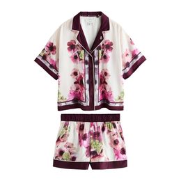 B By Ted Baker Pyjama Damen Gr&ouml;&szlig;e XL ecru / pastellgr&uuml;n / cyclam / pink Winterkleid