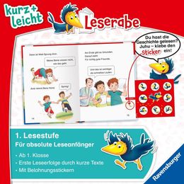 RAVENSBURGER VERLAG Leserabe 1. Lesestufe Kurz und leicht - Schulgeschichten