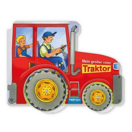 Tr&ouml;tsch Pappenbuch R&auml;derbuch Mein gro&szlig;er roter Traktor