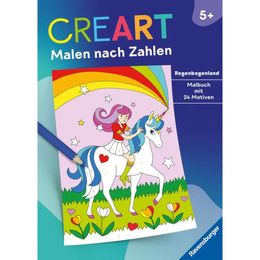 RAVENSBURGER VERLAG CreArt Malen nach Zahlen ab 5: Regenbogenland