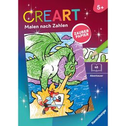 RAVENSBURGER VERLAG CreArt Malen nach Zahlen ab 5 Zauberpapier - Abenteuer