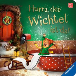 RAVENSBURGER VERLAG Hurra, der Wichtel ist da! Mein Wichtelt&uuml;r-Buch