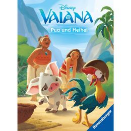 RAVENSBURGER VERLAG Disney Vaiana: Pua und Heihei - Erstlesebuch zum Lesenlernen