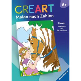 RAVENSBURGER VERLAG CreArt Malen nach Zahlen ab 5: Pferde