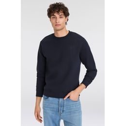 Replay Herren Sweatshirt, blau, Gr. XXL, unifarben, Sweatware, Obermaterial: 80% Baumwolle, 20% Polyester, Sweatshirts, mit V-Einsatz am
