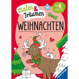 RAVENSBURGER VERLAG Ravensburger Weihnachten - malen und tr&auml;umen - 24 Ausmalbilder f&uuml;r Kinder ab 6 J...