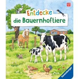 RAVENSBURGER VERLAG Entdecke die Bauernhoftiere