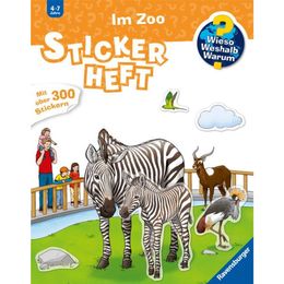 RAVENSBURGER VERLAG Wieso? Weshalb? Warum? Stickerheft: Im Zoo