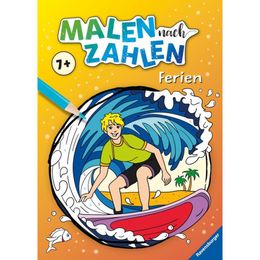 RAVENSBURGER VERLAG Ravensburger Malen nach Zahlen ab 7 Jahren Ferien - 48 Motive - Malheft f&uuml;r Kind...