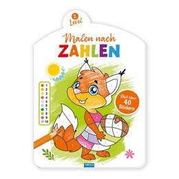 Tr&ouml;tsch Malen nach Zahlen 2. Level Malbuch