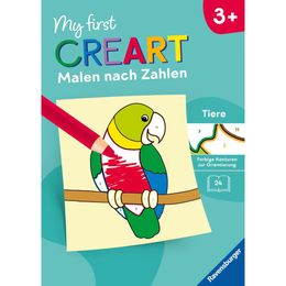 RAVENSBURGER VERLAG My first CreArt Malen nach Zahlen ab 3 - Tiere