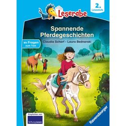 RAVENSBURGER VERLAG Leserabe 2. Lesestufe - Spannende Pferdegeschichten