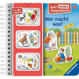RAVENSBURGER VERLAG Mein gro&szlig;es Magnetbuch - Wer macht was?