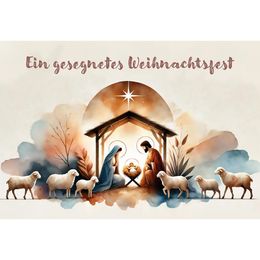 Weihnachtskarte - Ein gesegnetes Weihnachtsfest (6 St&uuml;ck)