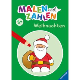 RAVENSBURGER VERLAG Malen nach Zahlen ab 3 Jahren - Weihnachten f&uuml;r kleine K&uuml;nstler
