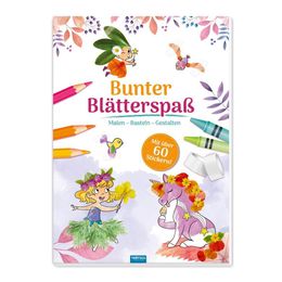 Tr&ouml;tsch Malbuch Bastelbuch Bunter Bl&auml;tterspa&szlig; Feen Malen Basteln Gestalten