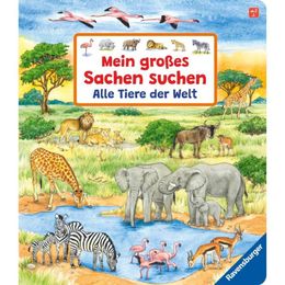 RAVENSBURGER VERLAG Mein gro&szlig;es Sachen suchen: Alle Tiere der Welt